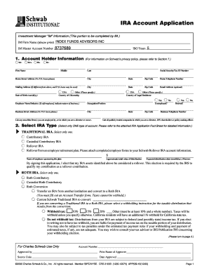 Fillable Online IRA Account Application - Index Funds Advisors Fax Email Print - pdfFiller
