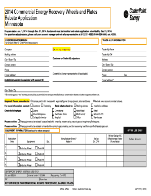 Fillable Online Applications - CenterPoint Energy Fax Email Print ...