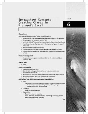 Fillable Online Spreadsheet Concepts: Fax Email Print - pdfFiller