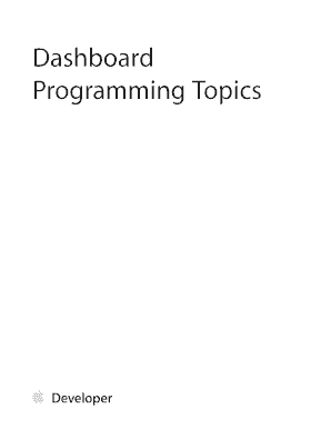 Fillable Online Dashboard Programming Topics - Apple Developer Fax Email Print - pdfFiller