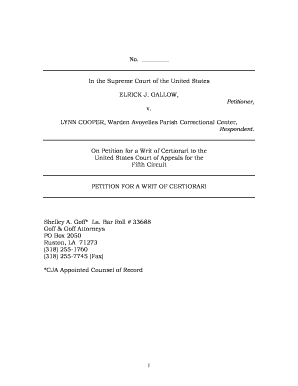 Fillable Online Petition for writ of certiorari 12-7516 Fax Email Print - pdfFiller