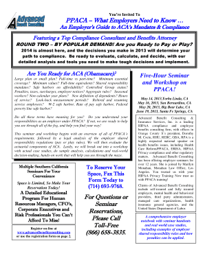 Fillable Online An Employers Guide to ACAs Mandates Compliance Fax ...