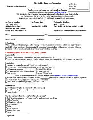 Fillable Online ltcam mb Electronic Registration Form Fax Email Print ...