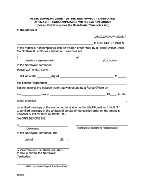 Fillable Online justice gov nt Affidavit of non compliance EN.pdf ...