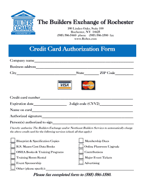 Fillable Online The Builders Exchange of Rochester Fax Email Print ...