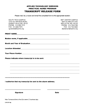 Fillable Online APPLIED TECHNOLOGY SERVICES Fax Email Print - pdfFiller