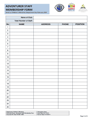 Fillable Online ADVENTURER STAFF MEMBERSHIP FORM - bsqyouthbborgbau Fax ...