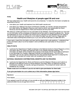 Fillable Online elsa-project ac W4 HES and DWPIR Consent Formdoc - elsa ...