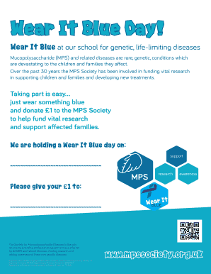 Fillable Online Wear It Blue Day - bmpssocietybborgbbukb Fax Email ...