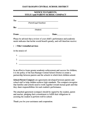 Fillable Online Parent Notification Letter and Compactdoc Fax Email ...