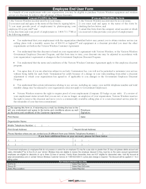 Fillable Online Employee End User Form - OnlineSCEAcom Fax Email Print ...