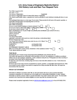 Fillable Online lrn usace army U.S. Army Corps of Engineers Nashville ...