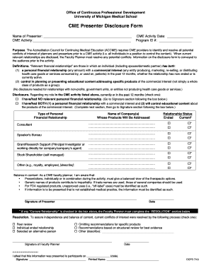 Fillable Online Examples of Including Disclosure Information for a CME ...