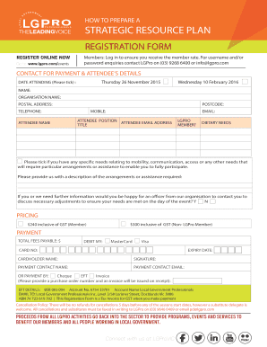 Fillable Online HOW TO PREPARE A STRATEGIC RESOURCE PLAN Fax Email ...