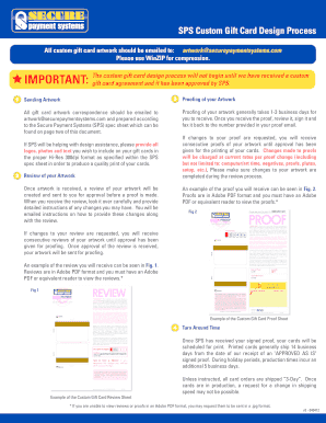Fillable Online SPS Custom Gift Card Design Process Fax Email Print ...