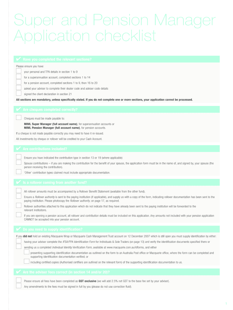 Fillable Online Super and Pension Manager - Link Financial Services Fax ...