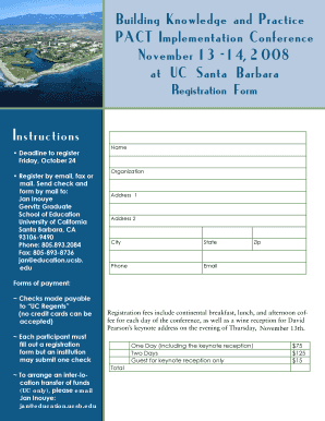 Fillable Online pacttpa PACT 08 registration form.pdf - PACTing Fax ...