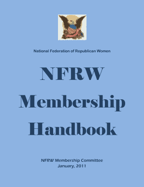 Fillable Online National Federation of Republican Women NFRW Membership ...
