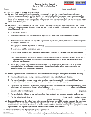 Fillable Online Annual review report - Regional Office of Education 11 ...