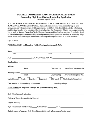 Fillable Online COASTAL COMMUNITY AND TEACHERS CREDIT UNION - bmyccatcubbcomb Fax Email Print ...