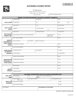 Creating Multi-Vehicle Crash in TraCS Doc Template | pdfFiller