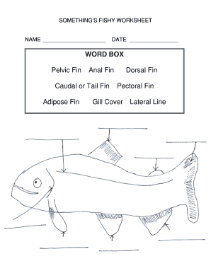 Fillable Online SOMETHING S FISHY WORKSHEET - Penn State University Fax ...