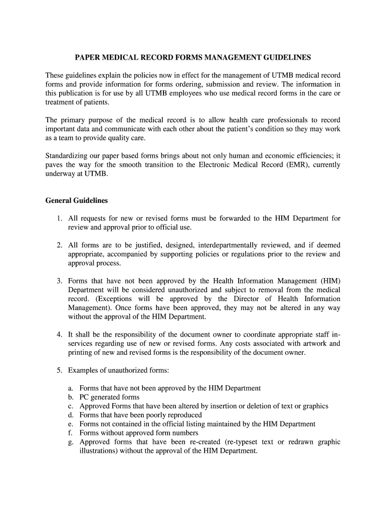 Fillable Online utmb BMR Formb Guidelines-FMO1 - UTMBedu Fax Email ...