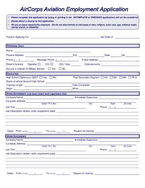 Fillable Online Please attach a resume to this application Fax Email ...