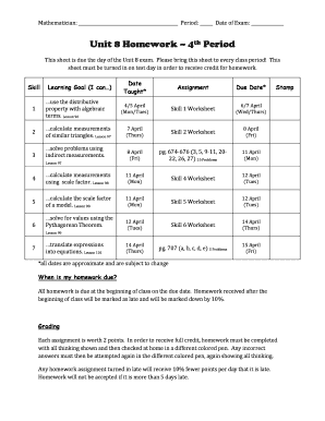 Fillable Online Unit 8 Homework 4 Period - skyviewacademyorg Fax Email ...