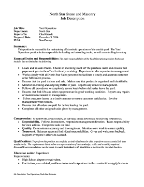 Fillable Online Yard Operations Fax Email Print - pdfFiller