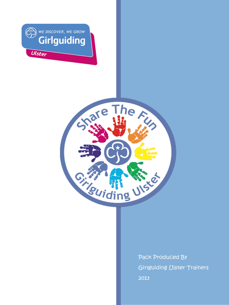 Fillable Online girlguidinglaser org Pack Produced By Girlguiding ...