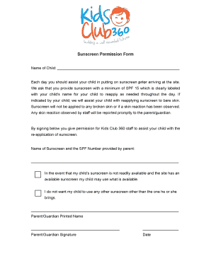 Fillable Online bgcppr Online Reg Sunscreen Permission Formpages Fax ...