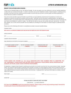 Fillable Online Fax-loa-form-1m FAX SERVICES Fax Email Print - pdfFiller