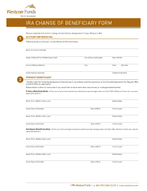 Fillable Online Please complete this form to change the beneficiary designation for your ...