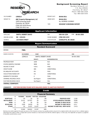 Fillable Online Report Summarization - Resident Research Fax Email ...