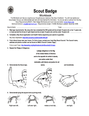 Fillable Online Scout Badge - bsatroop780org Fax Email Print - pdfFiller