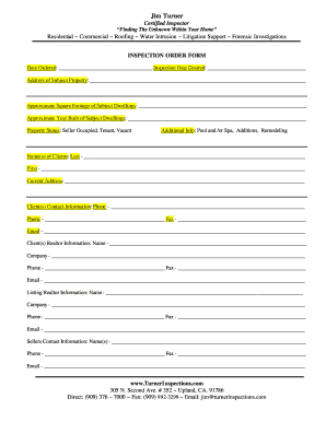 Fillable Online Jim Turner Order FormPDF Fax Email Print - pdfFiller
