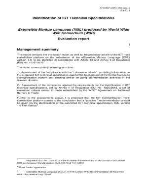 Fillable Online ec europa Identification of ICT Technical ...