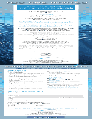 Fillable Online blueocean You are invited - Blue Ocean Institute Fax ...