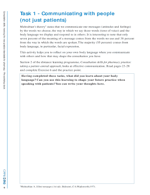 Fillable Online Consultation skills: meeting the new practice standards for pharmacy Fax Email ...