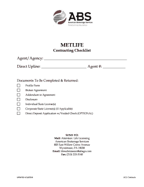 Fillable Online METLIFE INVESTORS DIRECT DEPOSIT FORM FOR COMMISSIONS ...