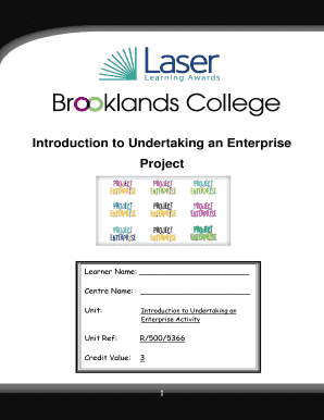 Fillable Online laser-awards org Introduction to Undertaking an ...