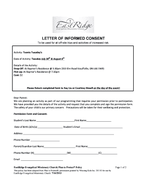 Fillable Online LETTER OF INFORMED CONSENT - beastridgebbcab Fax Email ...