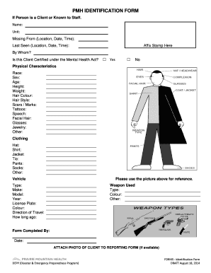 Fillable Online PMH IDENTIFICATION FORM - prairiemountainhealthca Fax ...