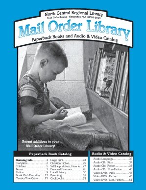 Fillable Online ncrl Audio amp Video Catalog - North Central Regional ...