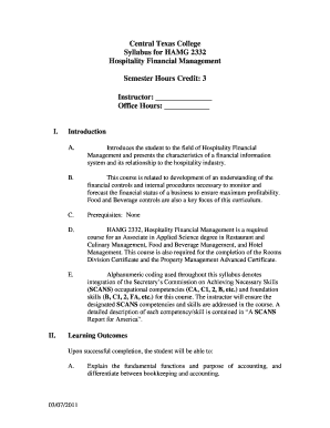 Fillable Online ctcd1 ctcd CENTRAL TEXAS COLLEGE SYLLABUS SOCI 1301 ...