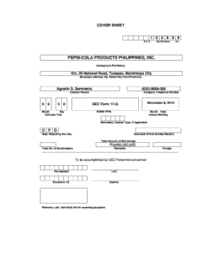 Fillable Online SEC Form 17-Q Sept 2012 - Pepsi-Cola Products ...