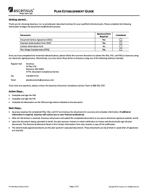 Fillable Online Plan establishment guide - Ascensus.com Fax Email Print - pdfFiller