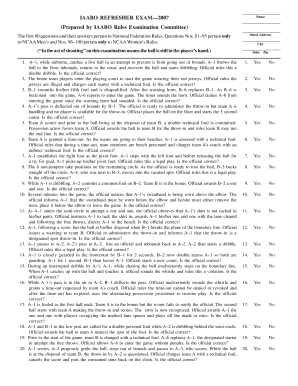 Fillable Online iaabo Prepared by IAABO Rules Examination Committee ...