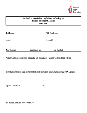 Fillable Online sponsorhospital Heartcode Skills Validation (BLS HCP ...